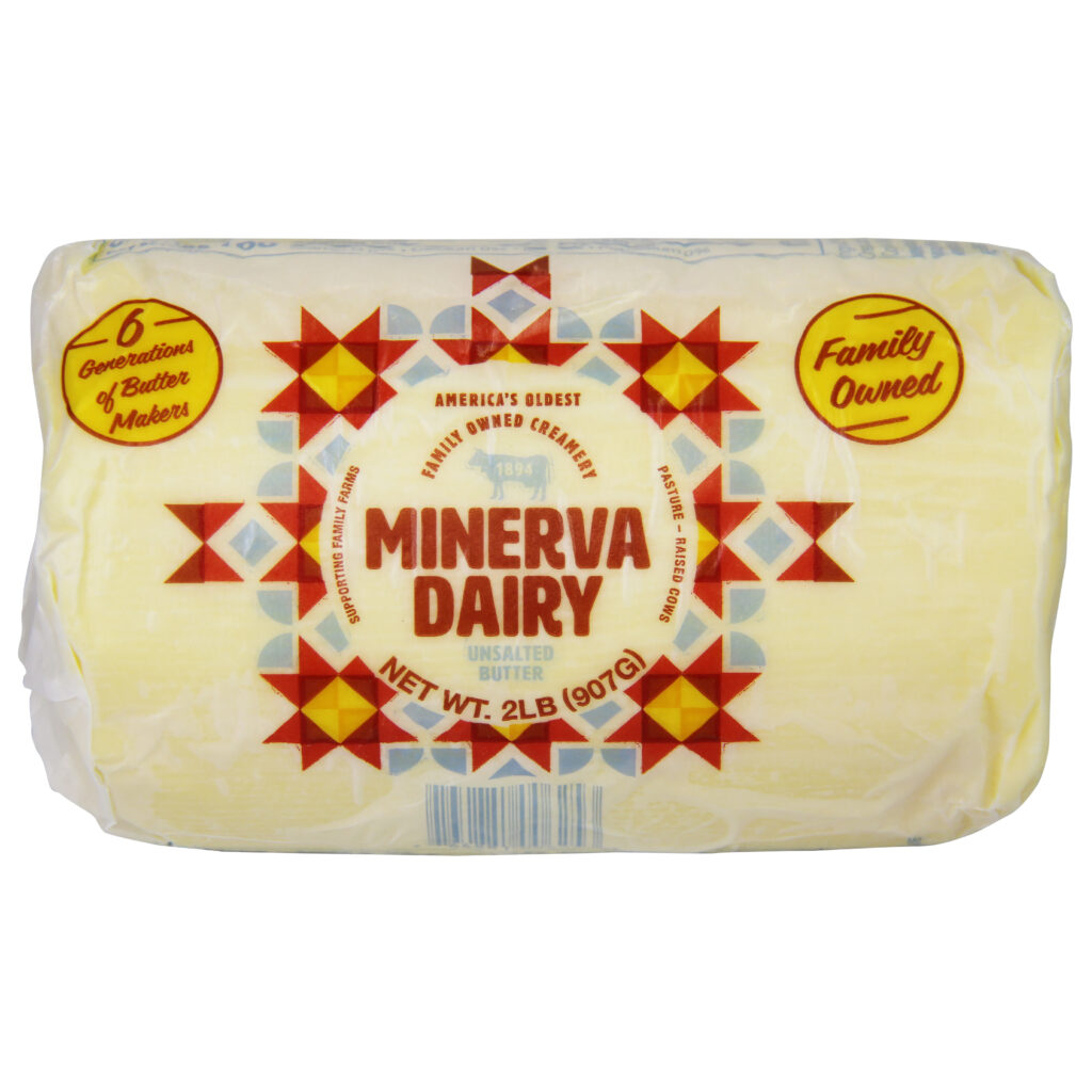 Unsalted Butter | Roll Butter | 2LB | Minerva Dairy